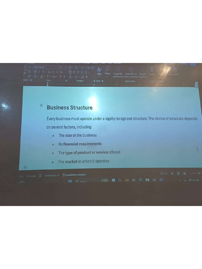 AS Level Business CH 2 Business Structure | PDF