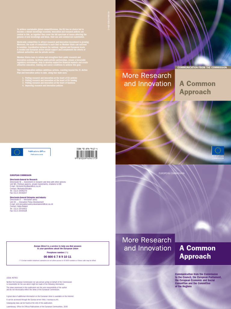 More Research and Innovation Author European Commission | PDF ...
