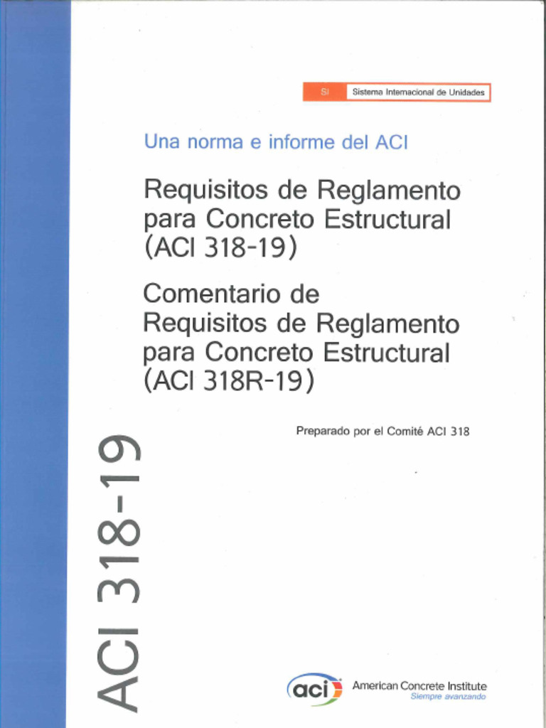 ACI 318-19: Requisitos en Español | PDF