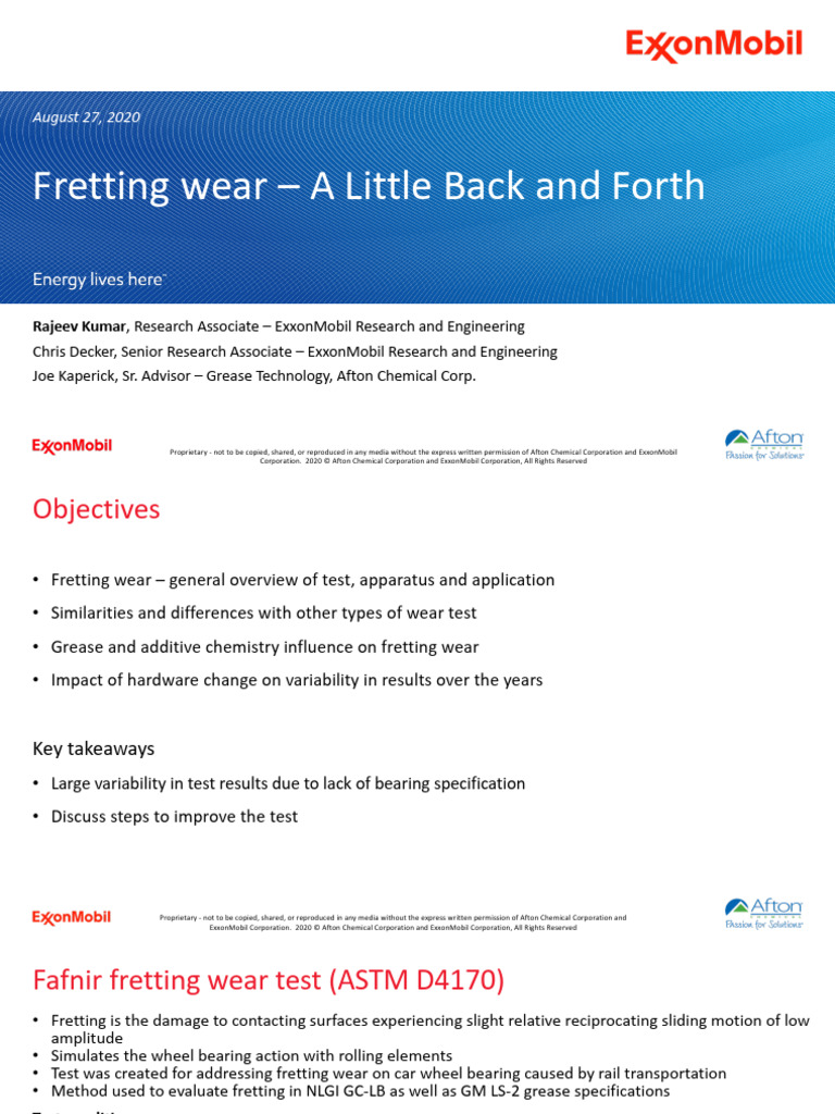 Understanding Fretting Wear Testing | PDF | Wear | Friction