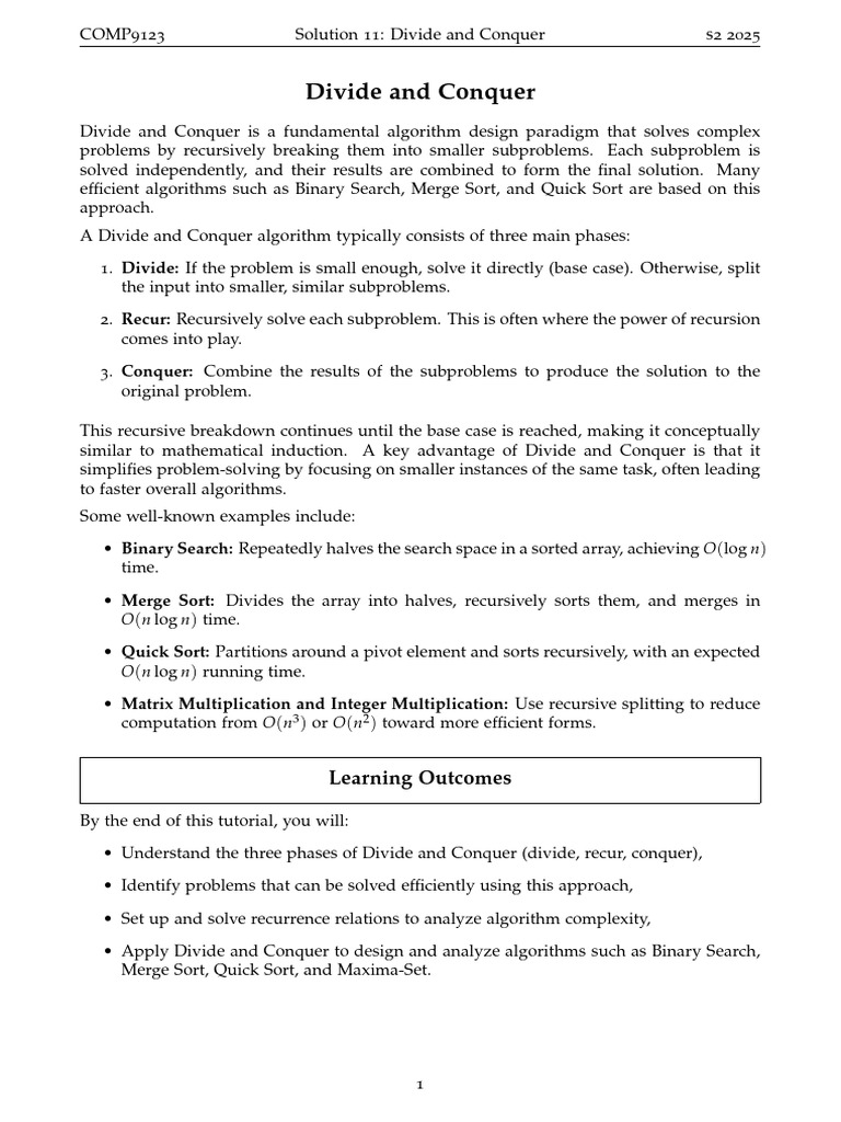 COMP9123 W11 D and C Solutions | PDF | Algorithms And Data Structures ...