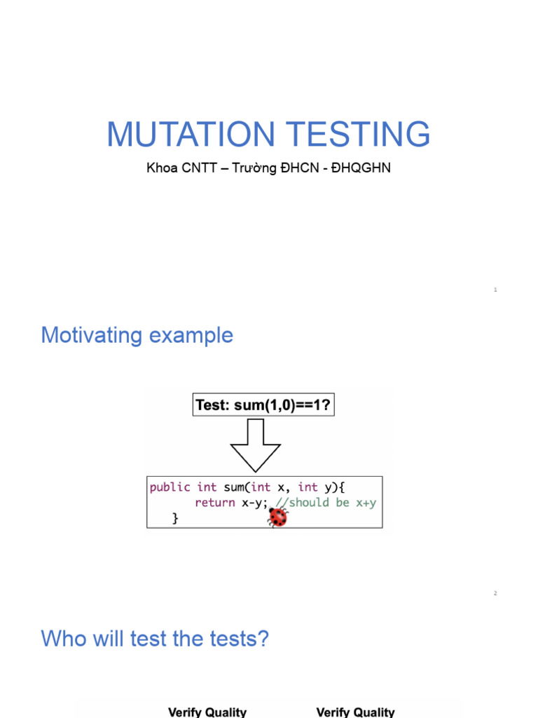 08.mutation Testing | PDF | Software Development | Applied Mathematics