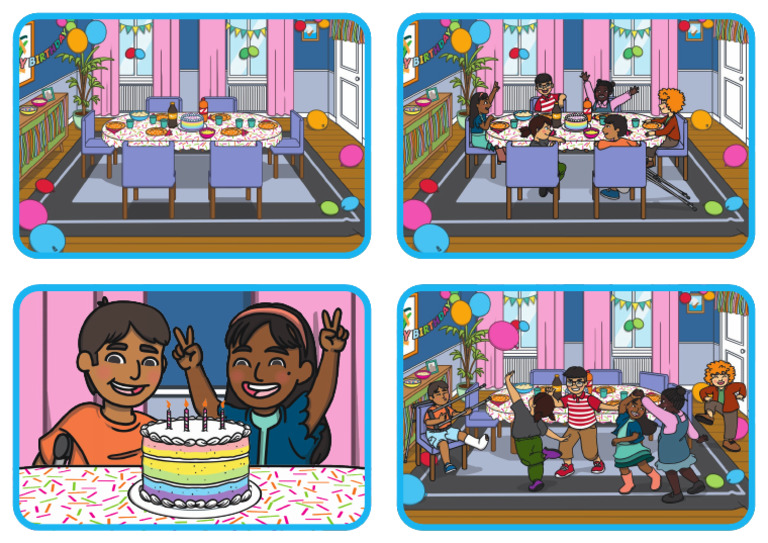 T S 1349 Sequencing Cards Birthday Party Ver 1 | PDF