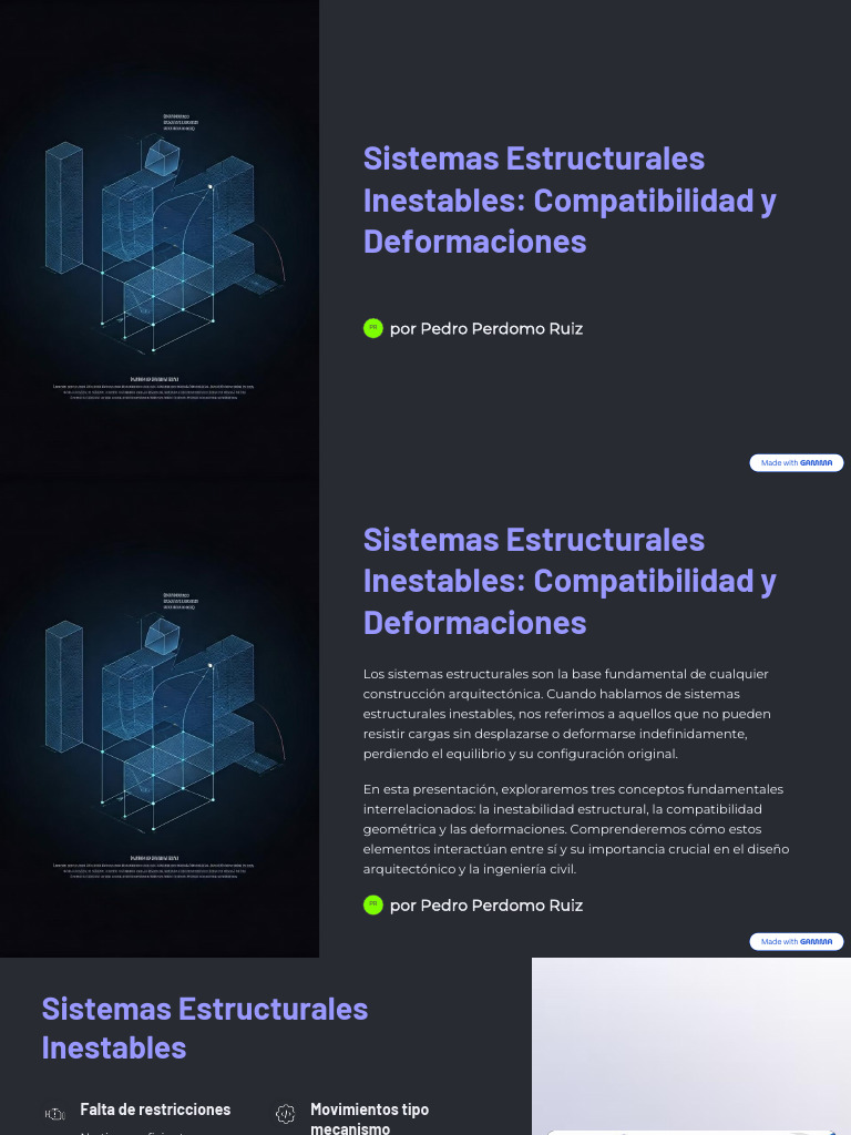 Compatibilidad en Sistemas Inestables | PDF | Eje | Ingeniería estructural