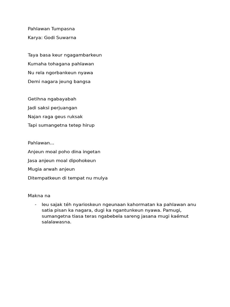 Sajak Sunda | PDF