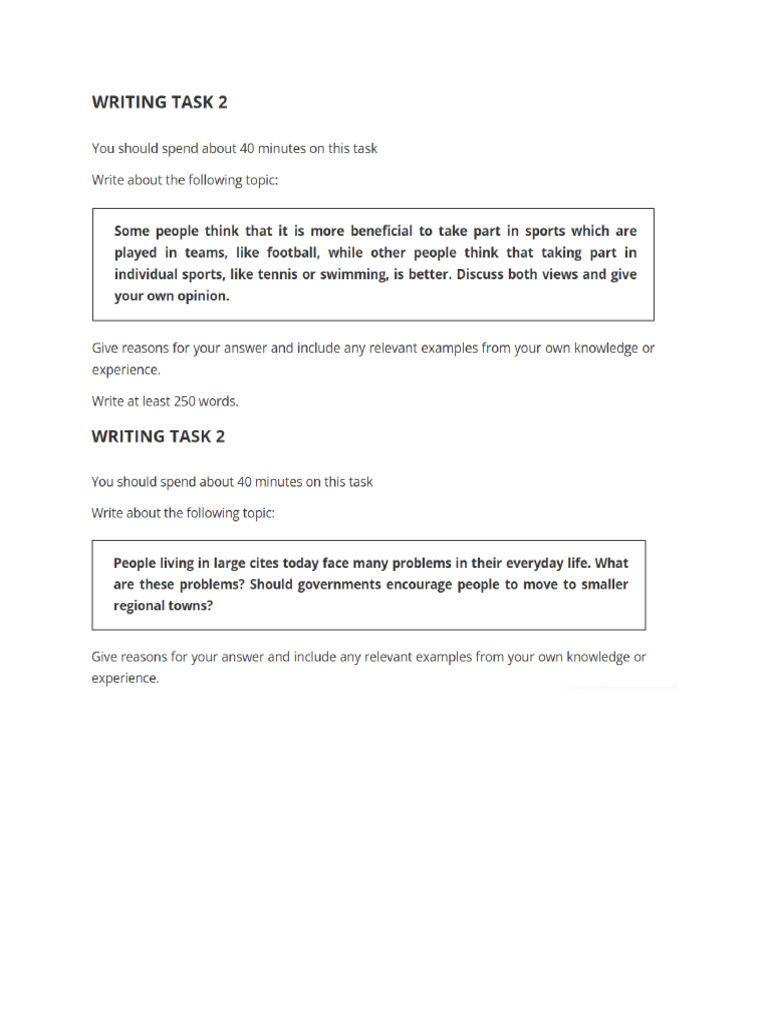 Writing Task 2 | PDF