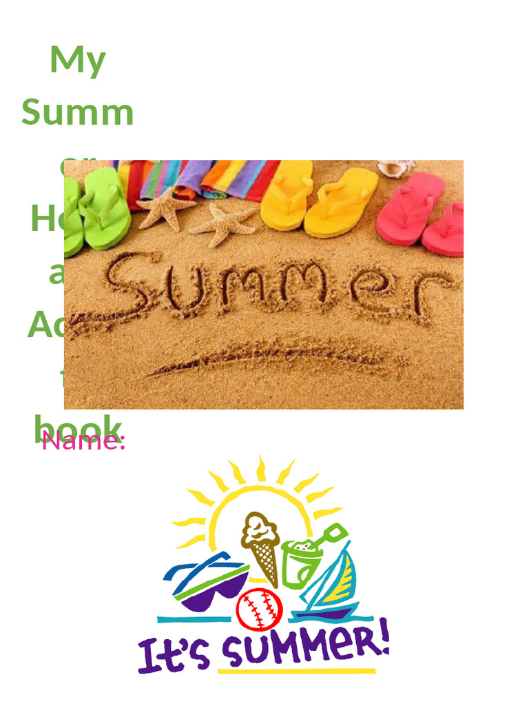 My Summer Holidays Activity Book | PDF