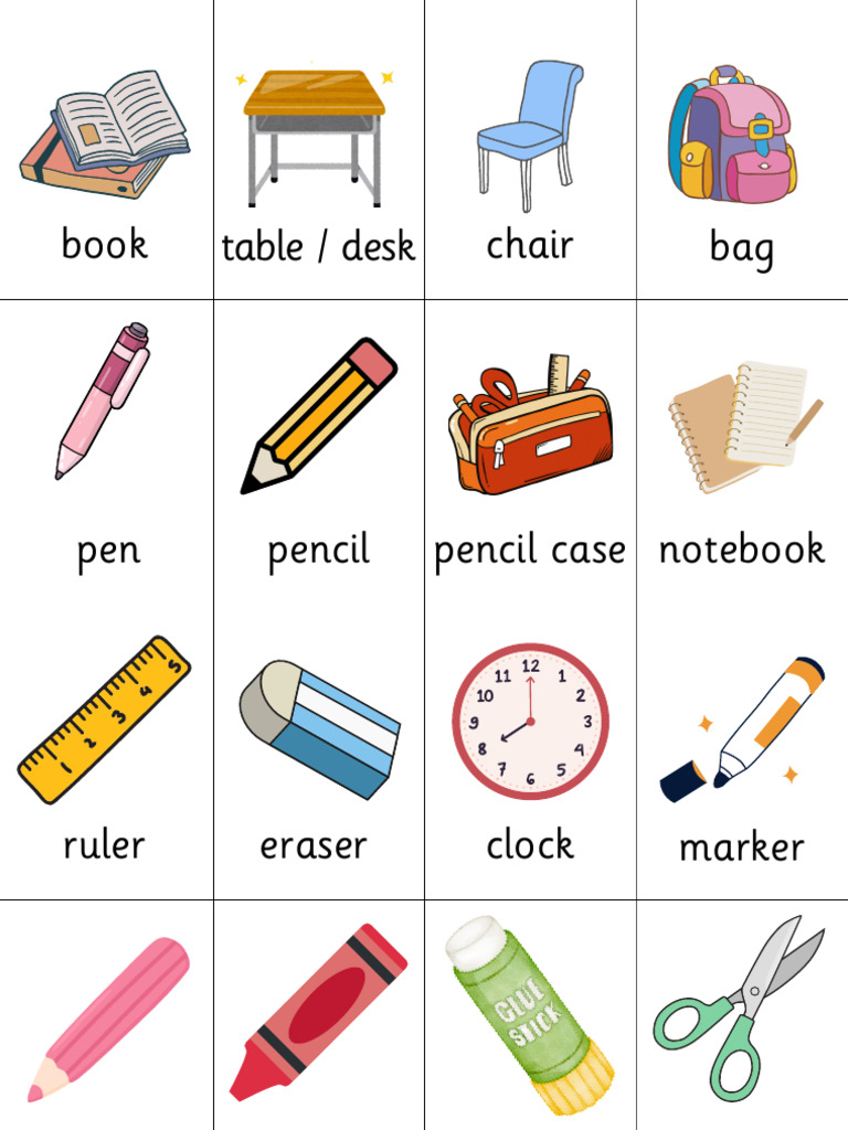 Worksheet Classroom Objects (29.7 X 21 CM) PDF | PDF
