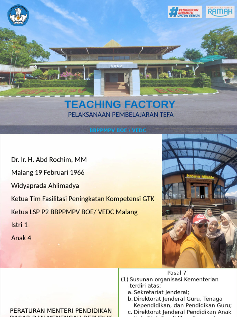 Panduan Pembelajaran Teaching Factory SMK | PDF