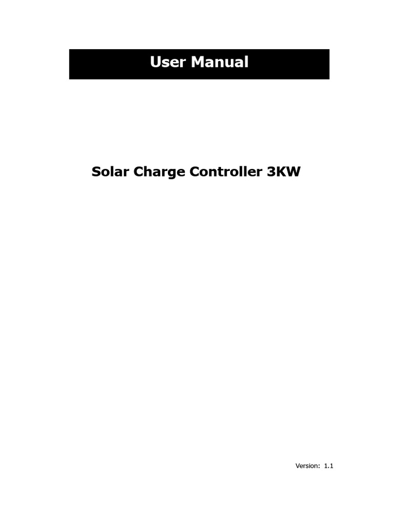 Scc Mppt 3kw s.com (1) | PDF | Battery Charger | Electrical Wiring