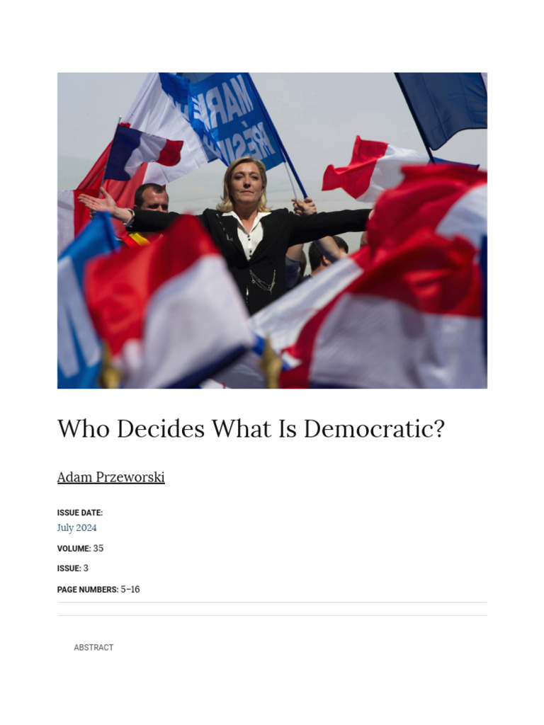 Understanding Democratic Conceptions | PDF | Democracy | Political ...