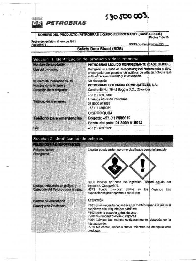 02. Liquido Refrigerante (Base Glicol 50%) | PDF