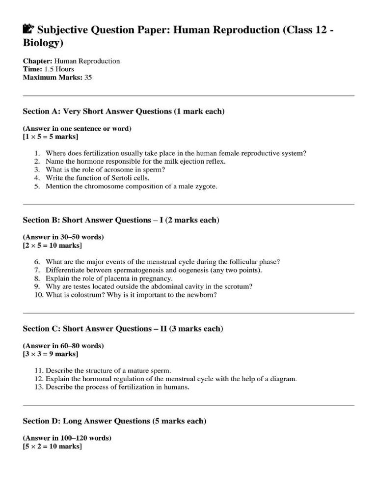 ? Subjective Question Paper HR 3 Paper | PDF