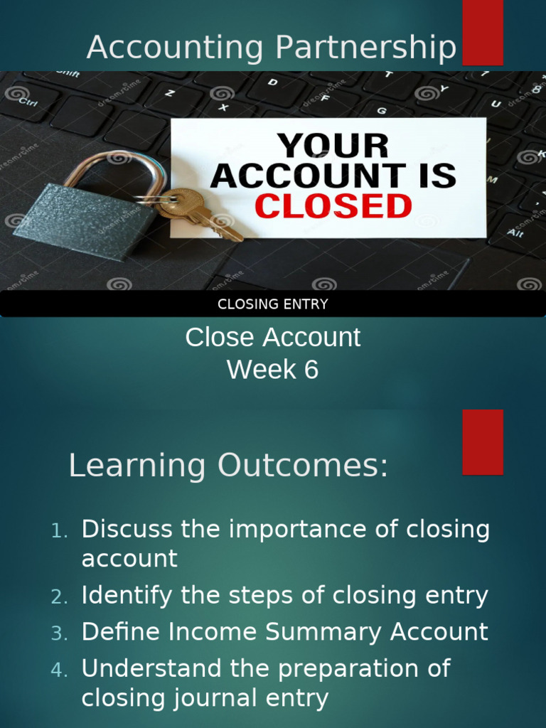 W6 Partners Accounts Closing Entry | PDF | Debits And Credits | Expense