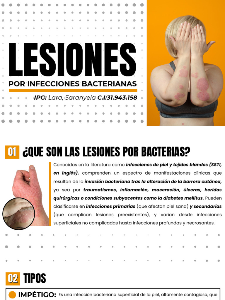 LESIONES POR INFECCIONES CUTÁNEAS - 20250p | PDF | Condiciones cutáneas ...