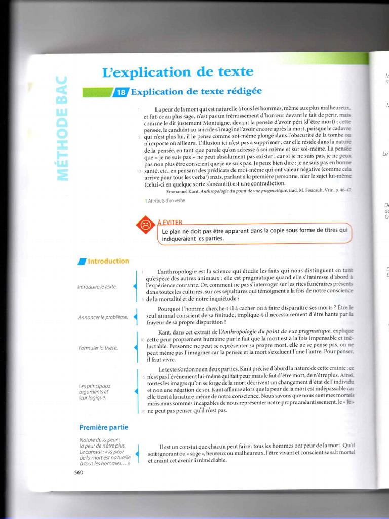 Exemple Explication de Texte | PDF