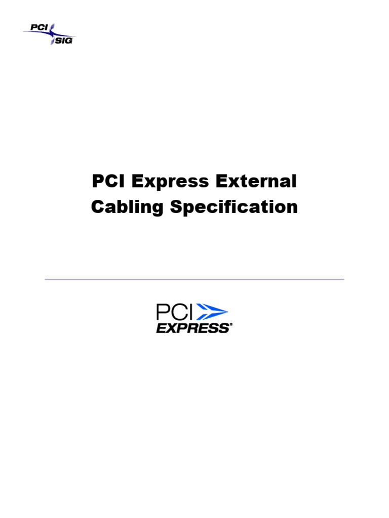 PCI Express External Cabling R5.0 - V1.0RC2 - 08142024 - NCB | PDF ...