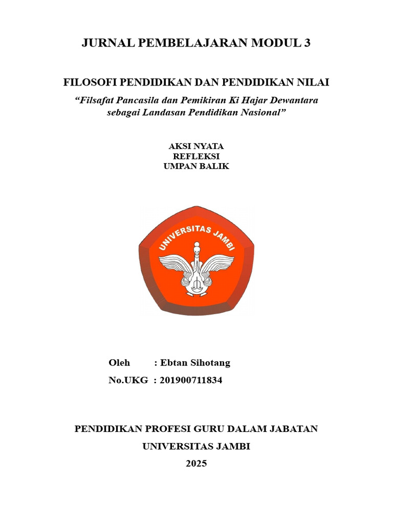 Filosofi Pendidikan dan Nilai Pancasila | PDF