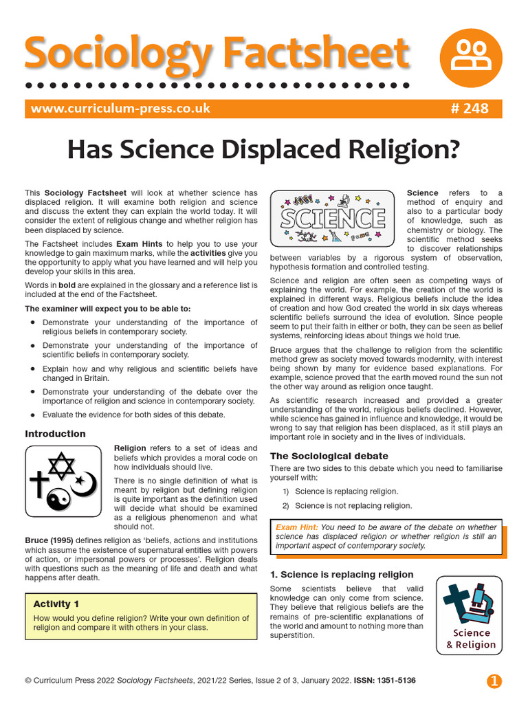 Science vs. Religion: A Sociological Debate | PDF | Science ...