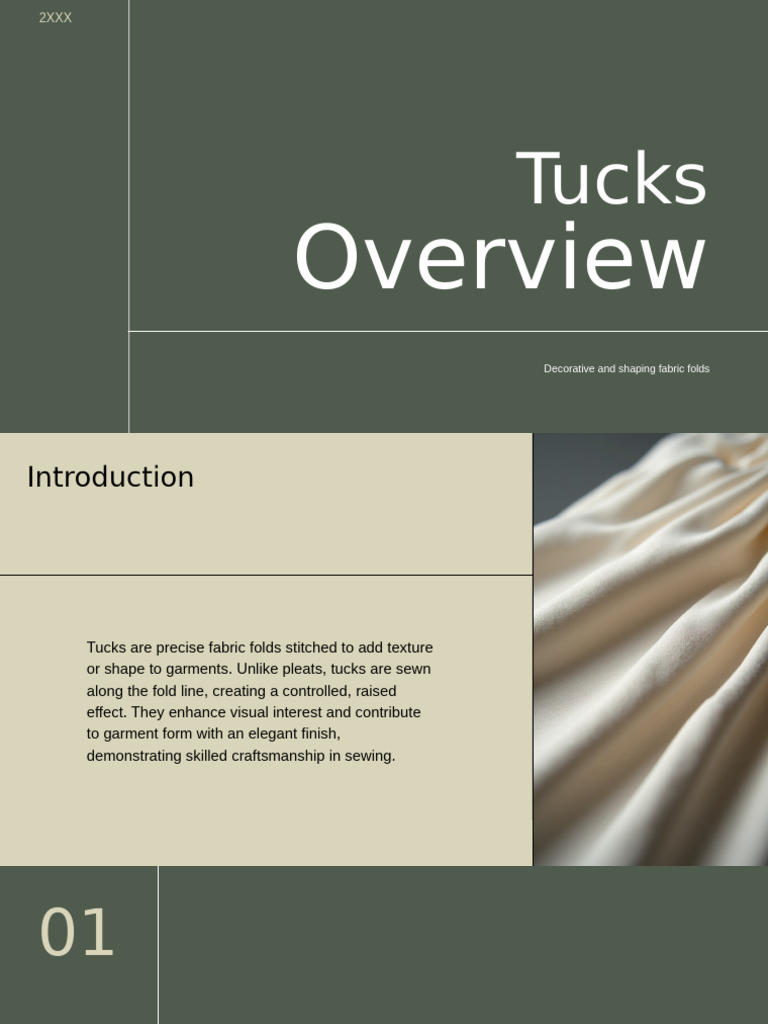 Tucks Overview | PDF | Sewing | Textiles
