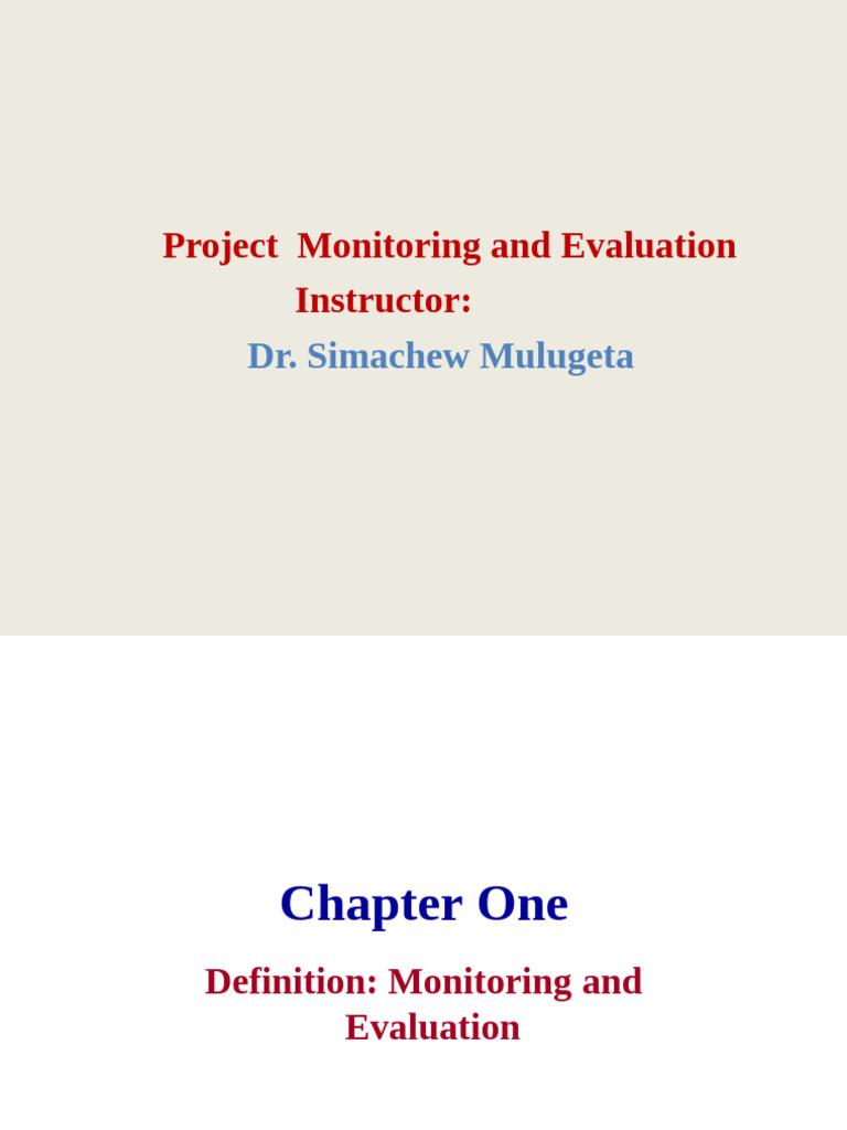 Project Monitoring and Evaluation Guide | PDF | Project Management ...
