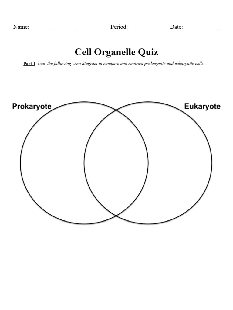 Cell Organelle Quiz - Oct 20th '25 - Google Slides | PDF