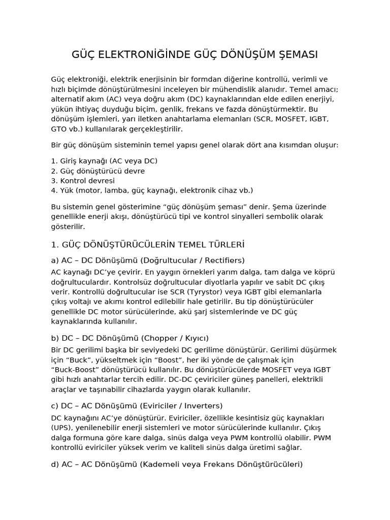 Guc Donusum Semasi Duzeltilmis | PDF