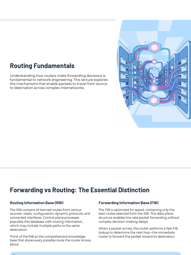 Week 6 Routing Fundamentals | PDF | Routing | Data Transmission