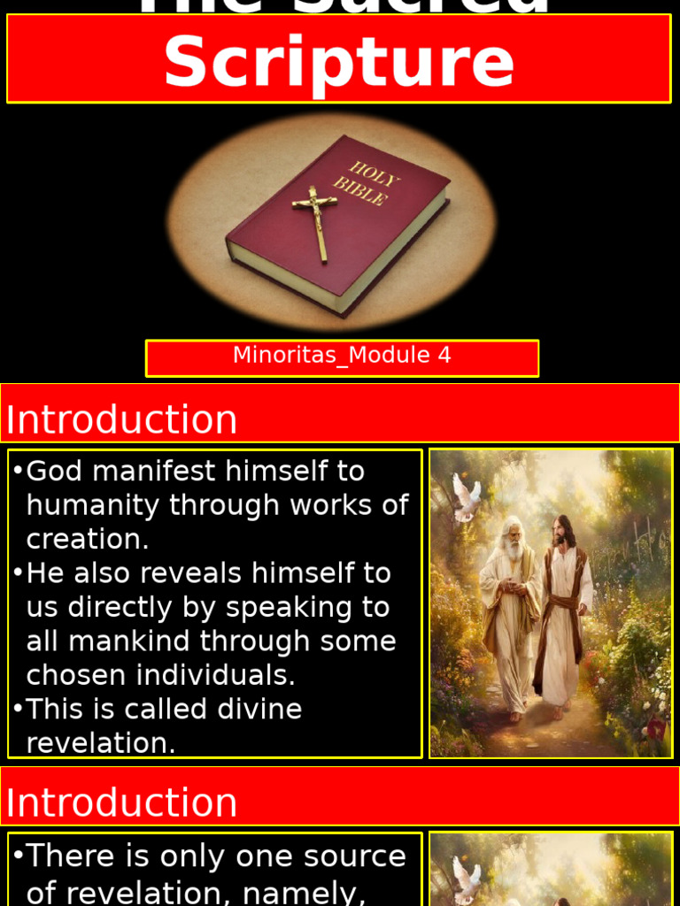 Understanding Sacred Scripture and Revelation | PDF | Nevi'im | Hebrew ...