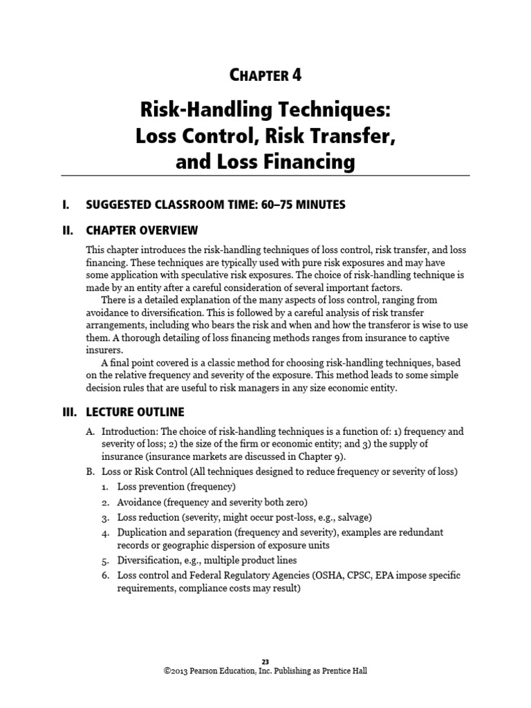 DorfmanCather10e IM04 RH | PDF | Insurance | Risk