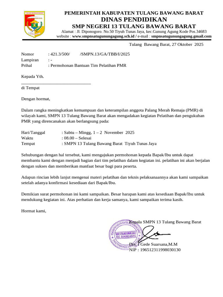 Bantuan Instruktur PMR | PDF