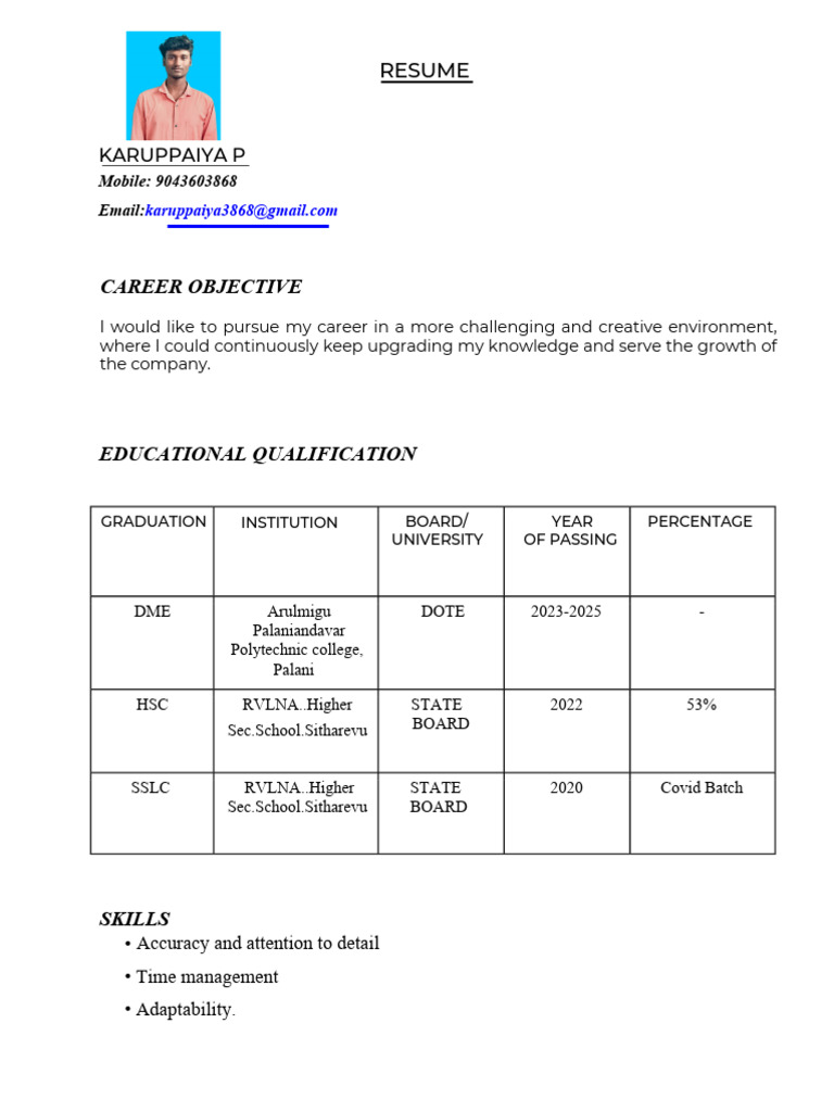 KARUPPAIAH PResume - PDF - 20251013 - 114457 - 0000 | PDF