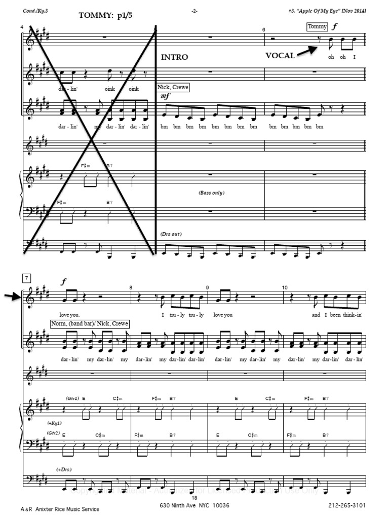 Partition de "Apple Of My Eye" | PDF
