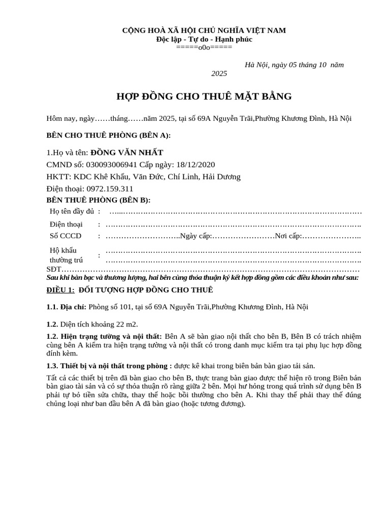 Hđ-69a Nguyễn Trãi | PDF