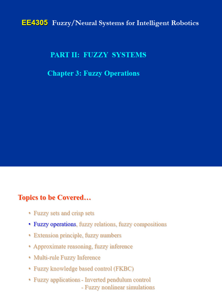 3 Fuzzy Operations | PDF | Mathematics | Mathematical Logic