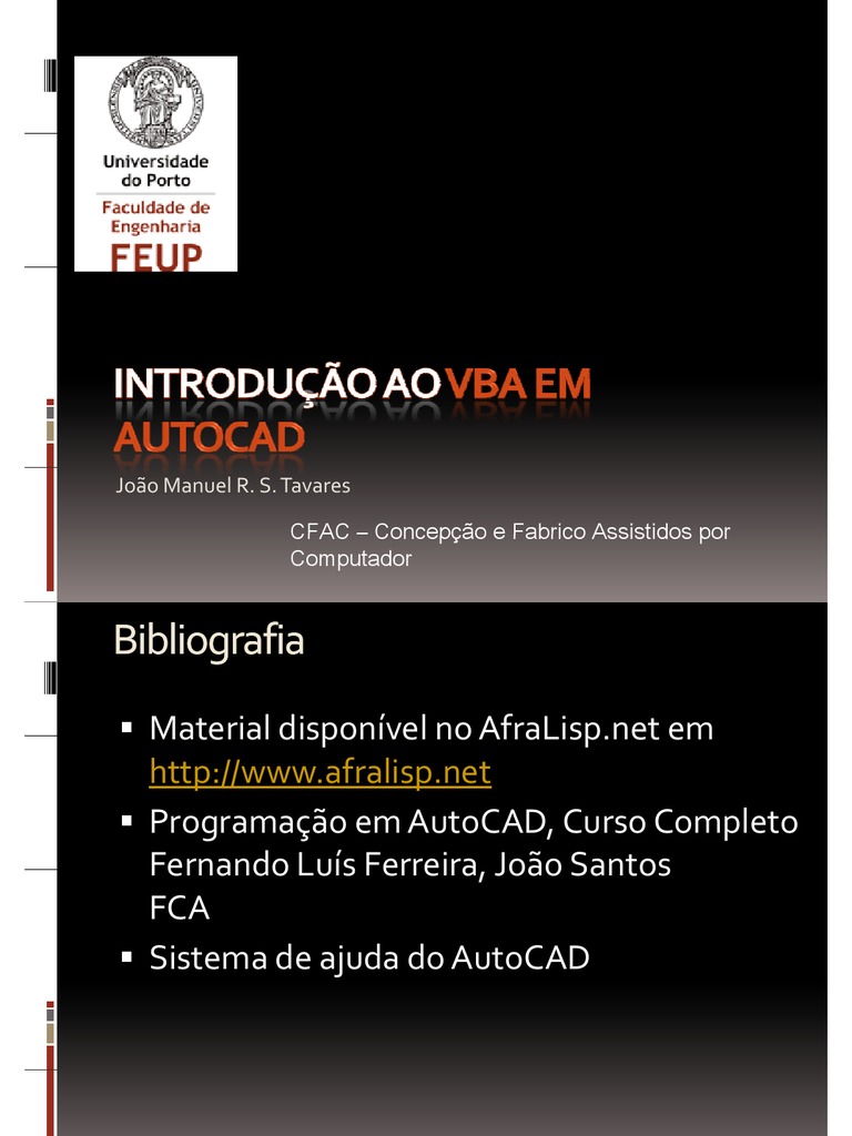 Vba em Autocad | PDF | Auto Cad | Visual Basic for Applications ...