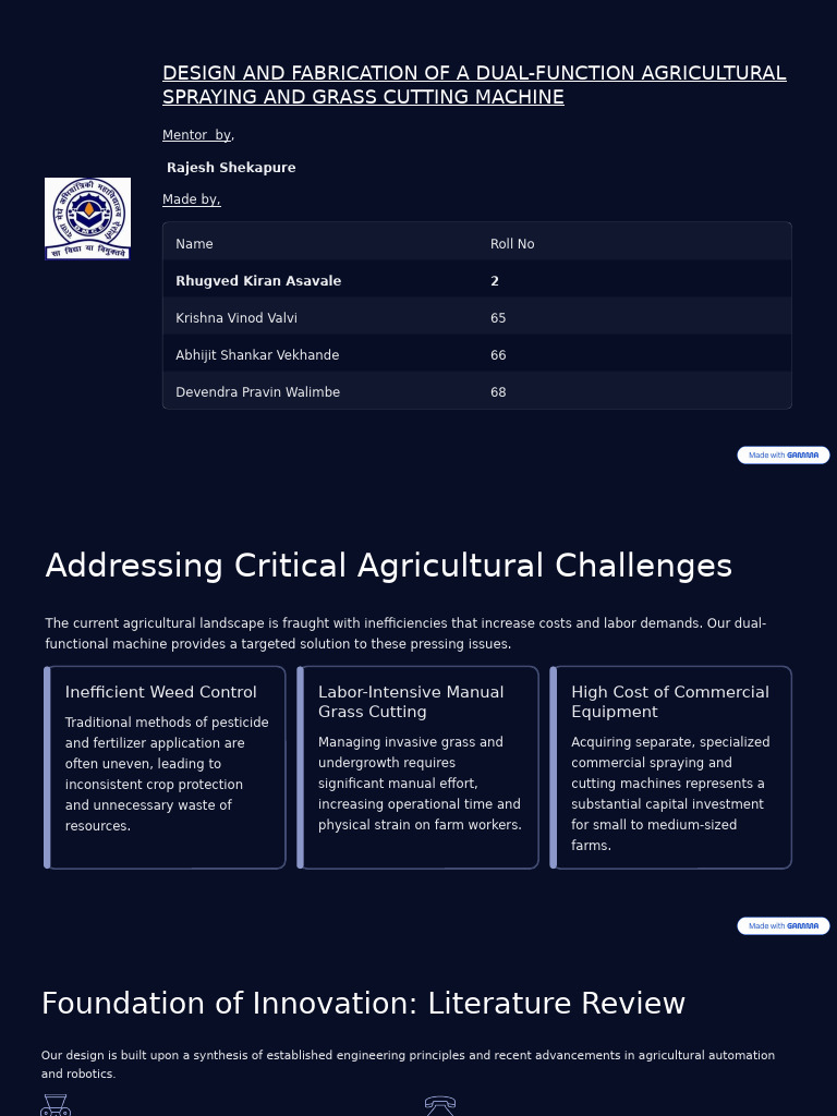 Dual-Function Agricultural Machine Design | PDF | Agriculture ...