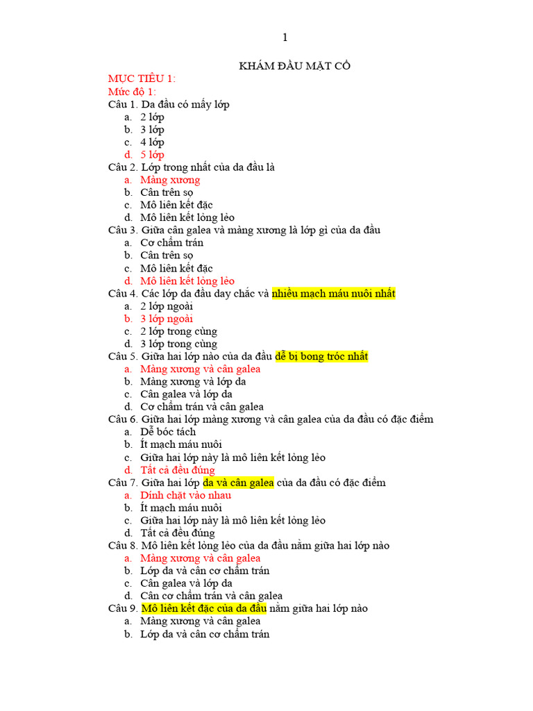 Ngân Hàng Câu Hỏi Ngoại 2 | PDF