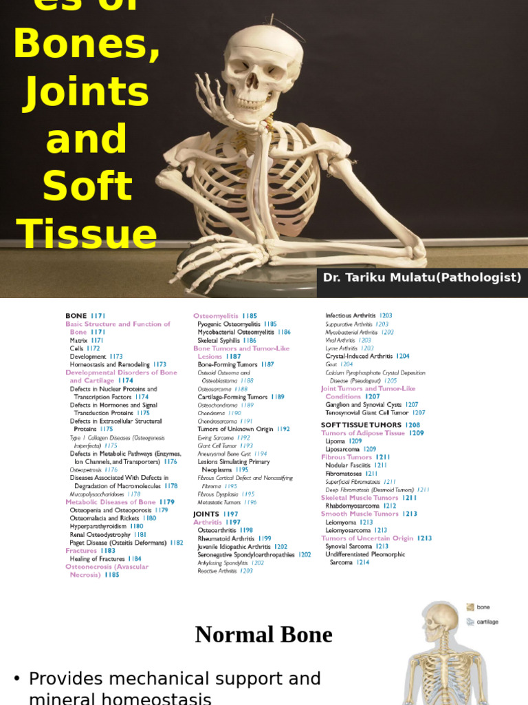 Diseases of Bones, Joints and Soft Tissue | PDF | Osteoporosis | Bone