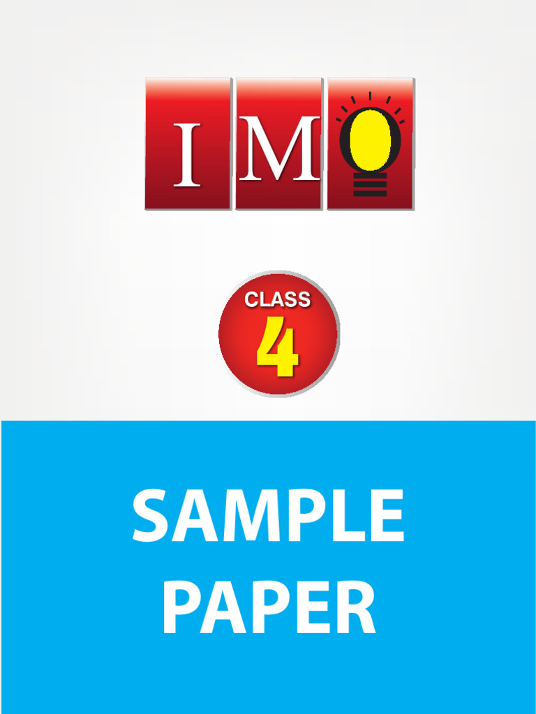 Imo Class4 Sample Paper | PDF | Teaching Mathematics | Science