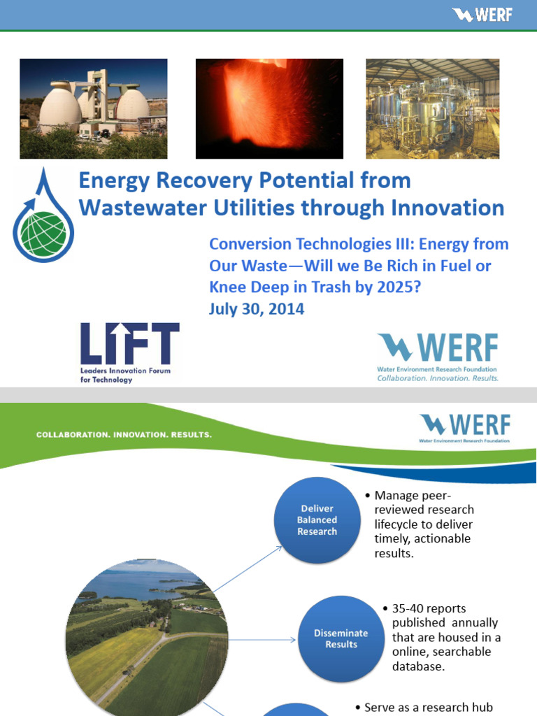 Energy Recovery from Wastewater Innovations | PDF | Waste | Anaerobic ...