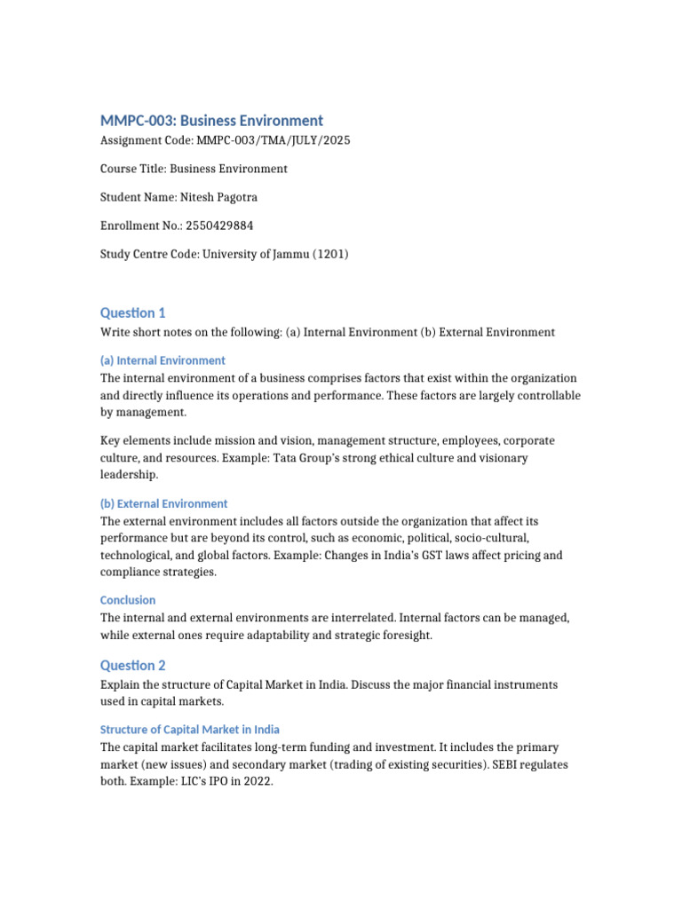 MMPC-003 Assignment 2025 | PDF | International Monetary Fund | Balance Of Payments