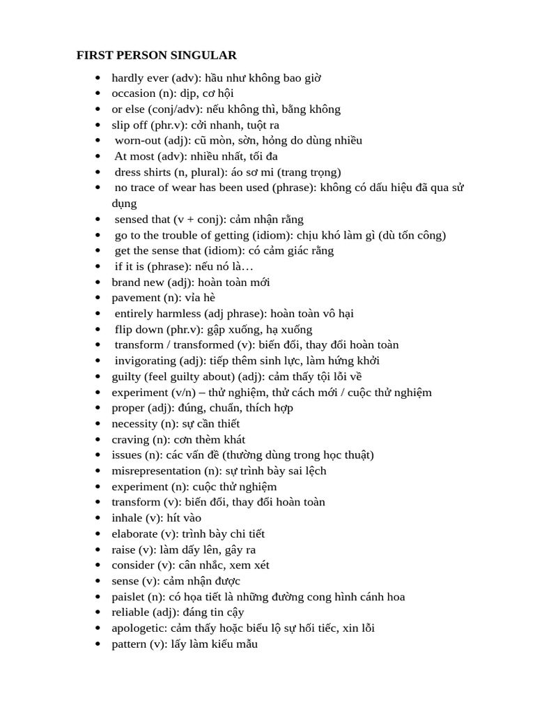 First Person Singular | PDF
