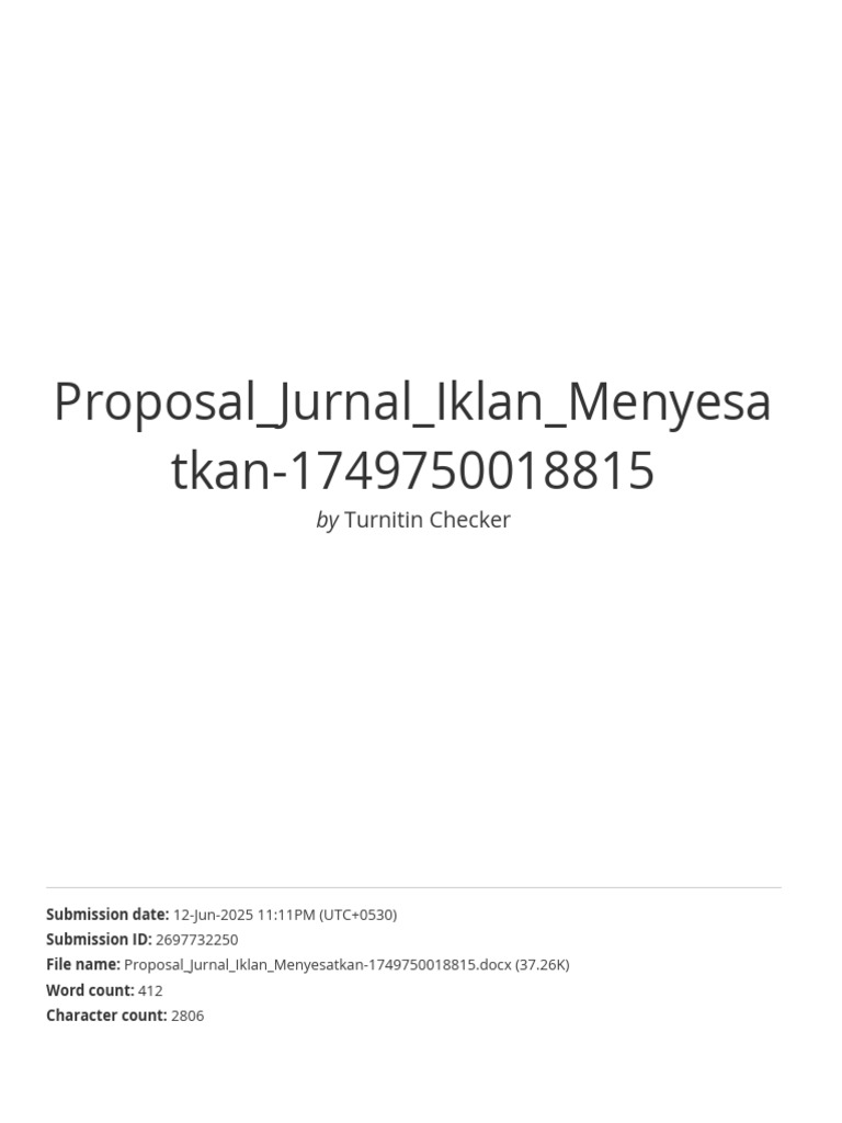 Proposal Jurnal Iklan Menyesatkan-1749750018815 | PDF