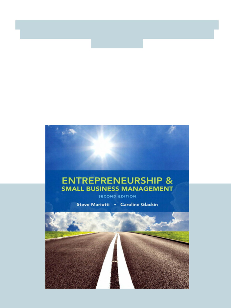 Entrepreneurship and Small Business Management 2nd Edition by Steve ...