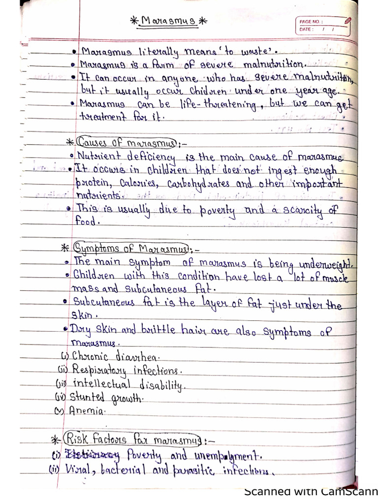Marasmus Disease - 61026573 - 2025 - 07 - 12 - 09 - 58 | PDF