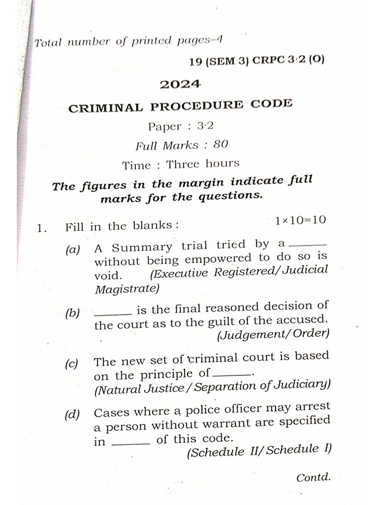 Criminal Procedure Code | PDF