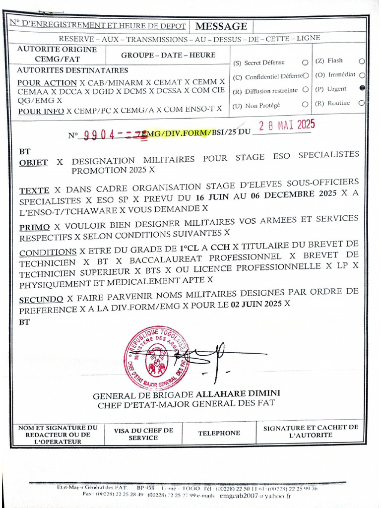 MSG Designation Eso SP 2025 | PDF