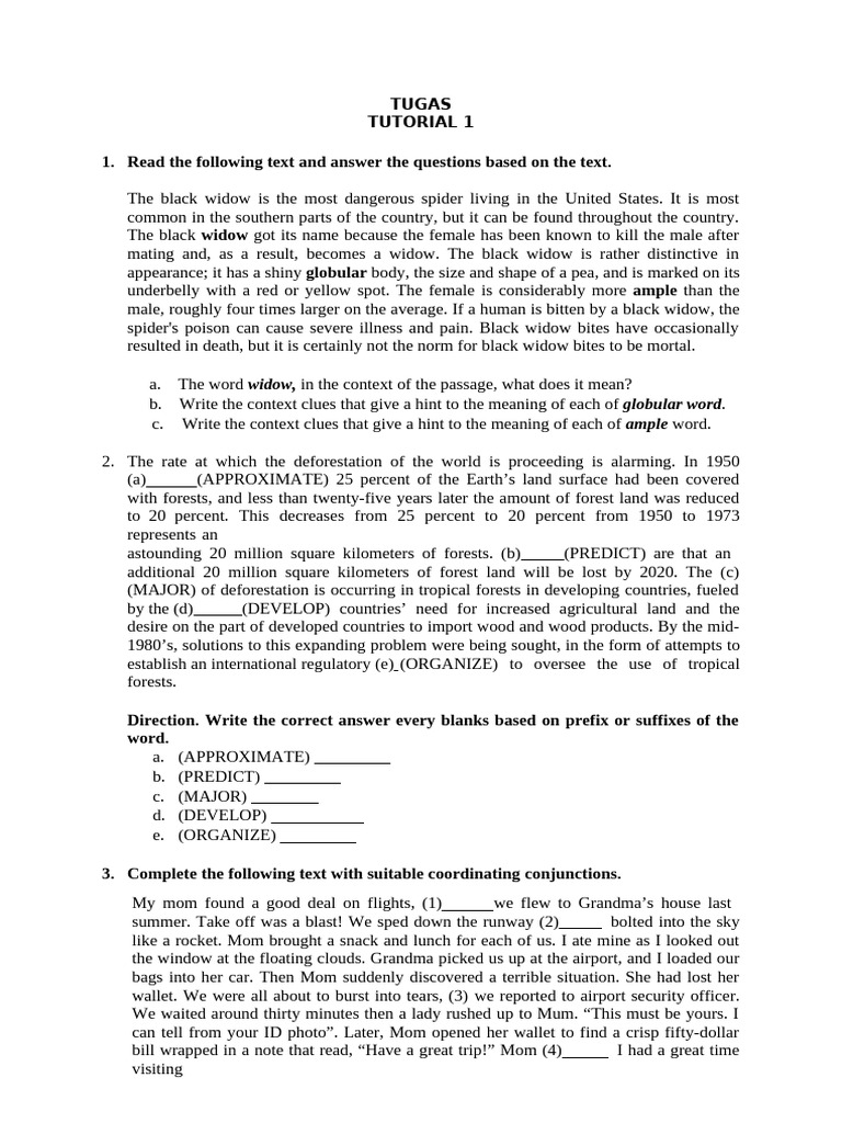 Tugas Tutorial 1 Reading | PDF
