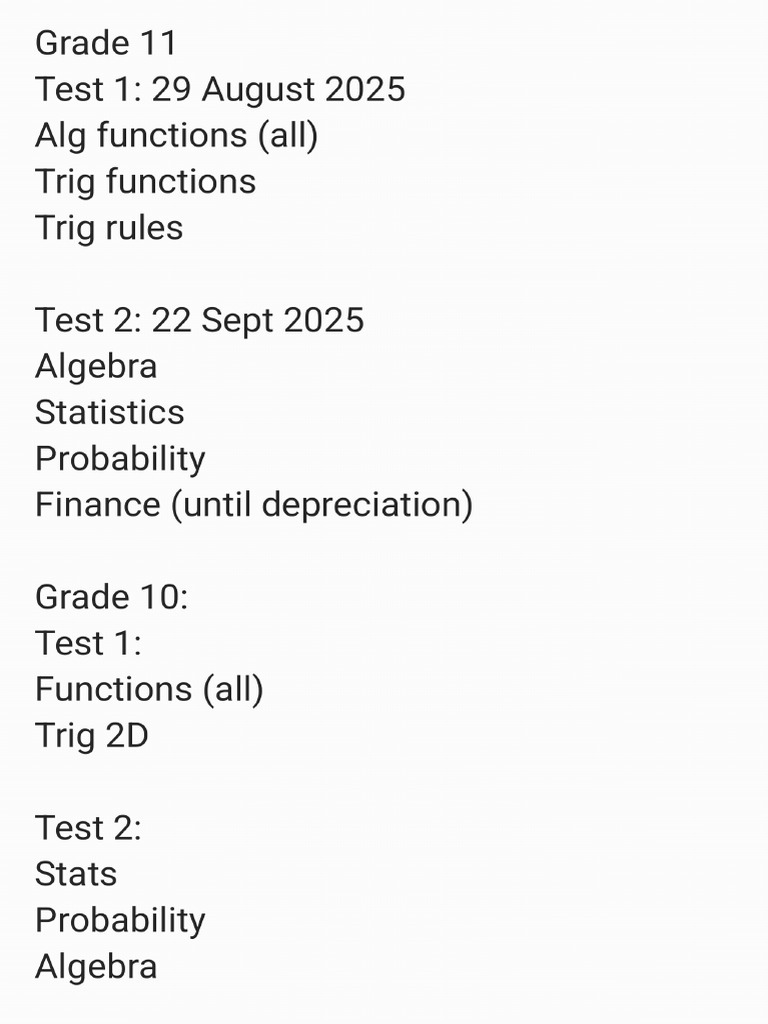 Maths Term 3 Tests | PDF